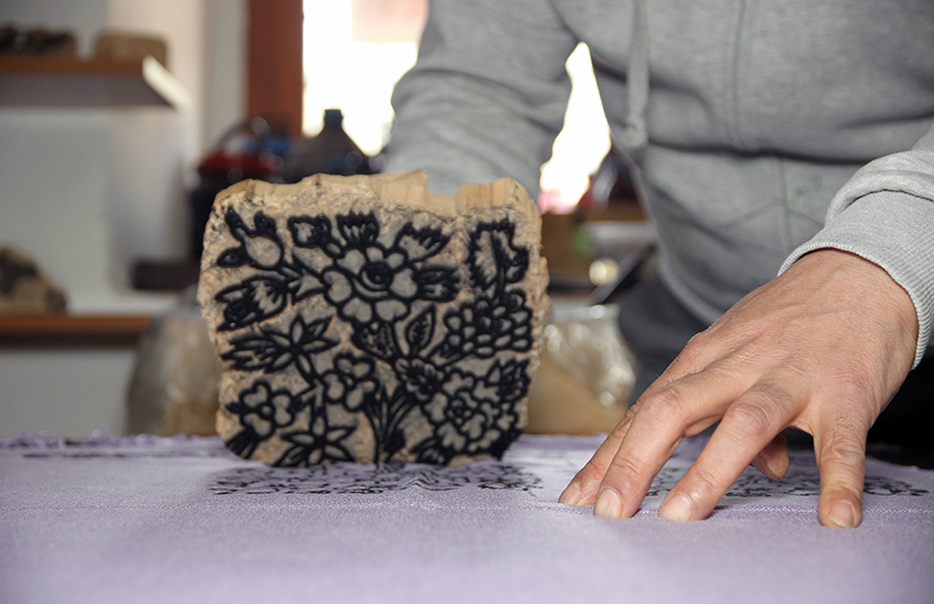 Stamp Printing On Fabric